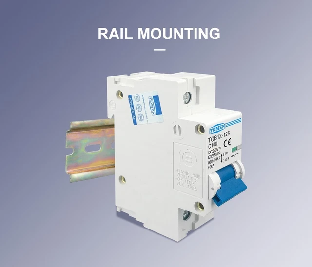 125A DC MCB 250V disjoncteur pour système photovoltaïque adapté à la ...