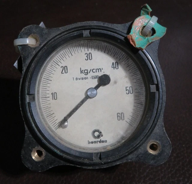 VINTAGE BOURDON AVIATION PRESSURE GAUGE 0-250 (kg/cm2) £25.22 - PicClick UK