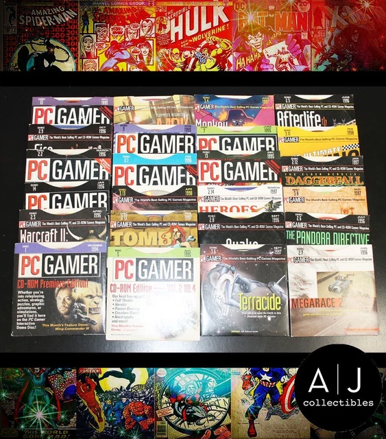 LOT OF 24 INCLUDES DISC 1 PC Gamer Magazine CD Demo Discs Video Game ...