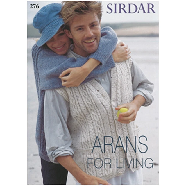 KNITTING PATTERN BOOK, Sirdar 276 Arans for living, brand new 11 ...