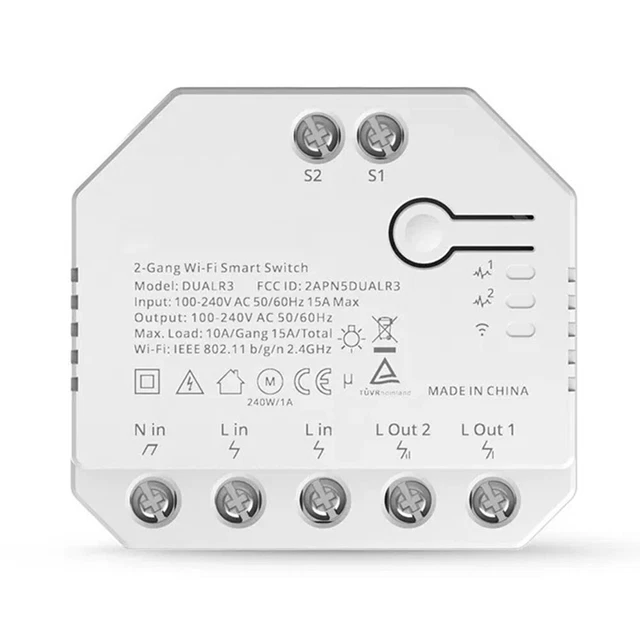 SONOFF DUALR3/LITE 2WAY Switch Smart Home Refit Wireless WIFI APP ...