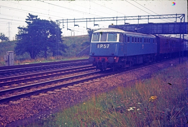 ORIGINAL 35MM RAILWAY Slide Class 81 Electric Loco Near Crewe1963 And ...