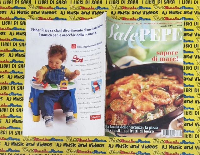RIVISTA MAGAZINE SALE e PEPE n.8 agosto 1996 SAPORE DI MARE-PIZZA-DOLCI ...