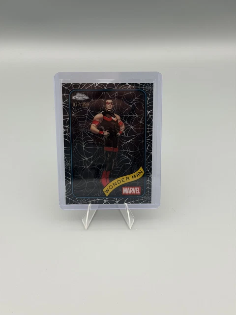 2025 TOPPS CHROME Marvel Wonder Man Spider Web Refractor 077/399 £4.48 ...