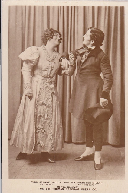 OPERA SINGER PHOTO/POSTCARD OF Webster Millar Jeanne Brola Thomas ...
