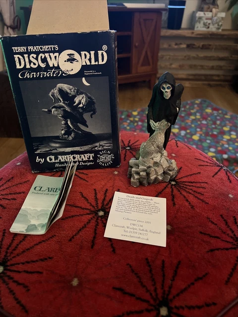 DWC134 DEATH AND Gaspode Clarecraft Discworld Terry Pratchett £150.00 ...
