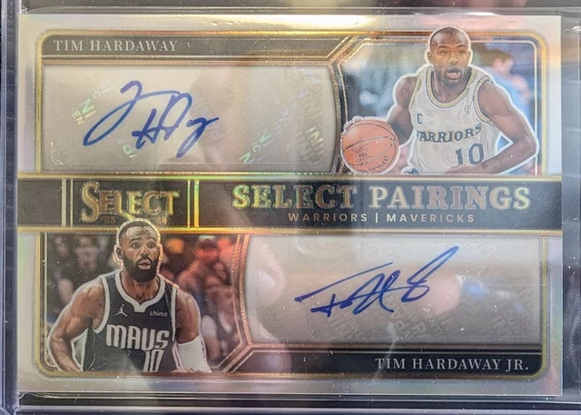 2023-24 PANINI SELECT Pairings Dual Autograph Tim Hardaway Jr. / Sr ...