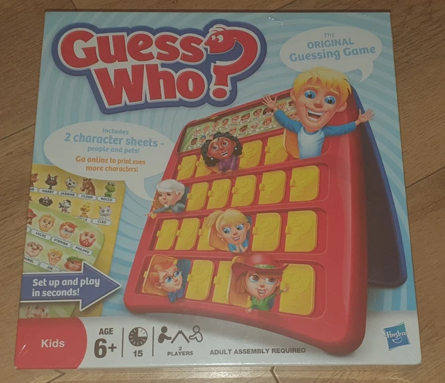 GUESS WHO? THE Original Guessing Game Complete Hasbro 2009 BRAND NEW ...