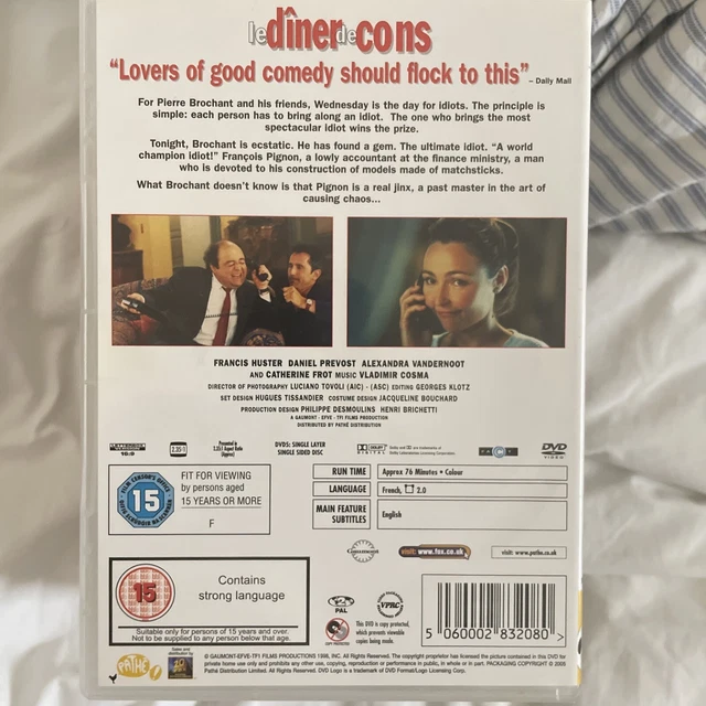 LE DINER DE Cons DVD 1998 Dinner for Fools French Comedy Movie Original ...