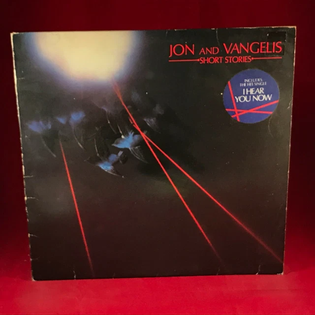 JON & VANGELIS Short Stories 1979 UK vinyl LP + INNER Anderson I Hear ...