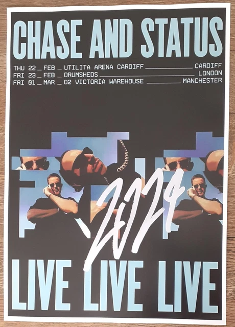 CHASE & STATUS - live music show 2024 TOUR promotional tour concert gig ...