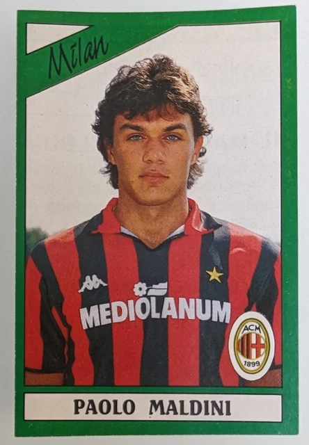FIGURINA STICKER PAOLO MALDINI N 156 MILAN Calciatori PANINI 1987/88 - NEW EUR 15,50 - PicClick IT