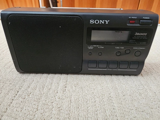 SONY 1990S RADIO MODEL ICF-M750L with Power Lead, Mains/Battery - Good ...