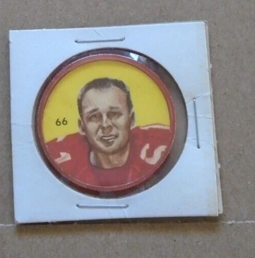 NALLEY'S POTATO CHIPS coin CFL Football Ed Micela Montreal 1963 # 66 ...