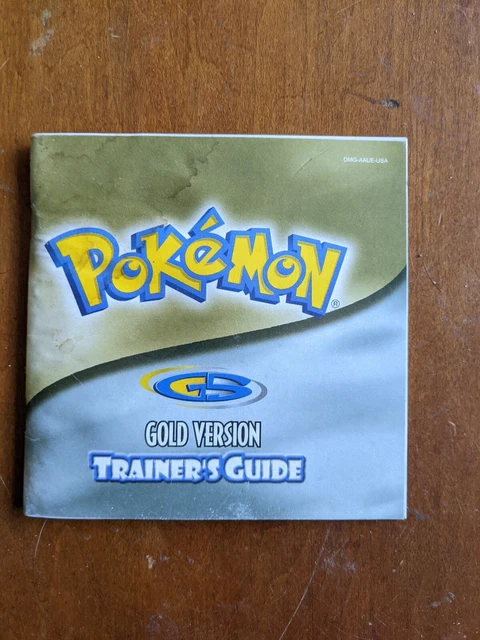 POKEMON GOLD VERSION Trainer's Guide Instruction Manual Only -Game Boy ...