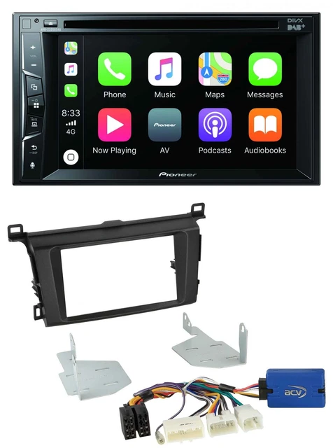 AUTORADIO PIONEER MP3 USB DVD Bluetooth DAB 2DIN pour Toyota RAV 4 (à ...