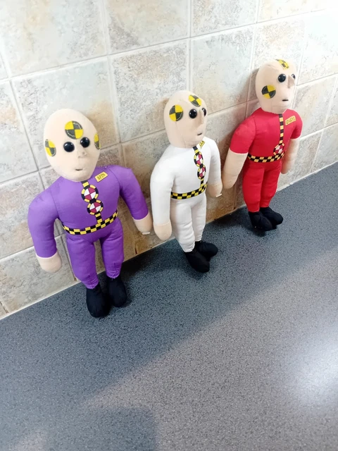 ACE 3X CRASH Test Dummies Plush Doll Soft Toys Vintage 1989 Rare Set Of ...