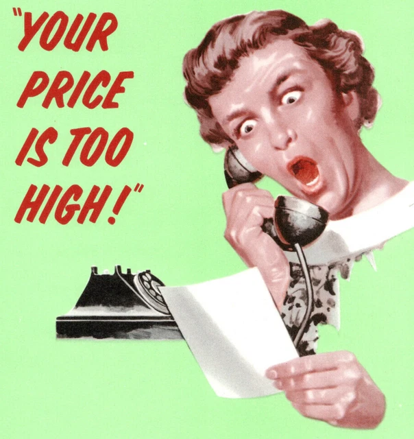 YOUR PRICE IS Too High WorkWork Incentive Motivational Poster Americana ...