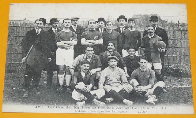 RARE CPA CARTE Postale 1918 Football Association Sportive Francaise Le ...