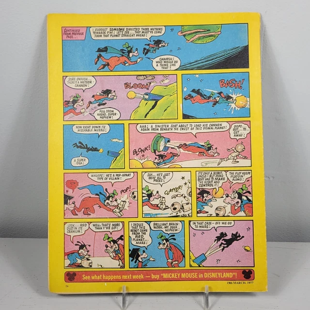 WALT DISNEY'S MICKEY MOUSE UK Magazine Comic #74 1977 Disneyland Donald Nephews £11.17 - PicClick UK