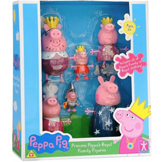 PEPPA PIG Princess Peppa's Royal Family Figures, Includes All Peppa's ...