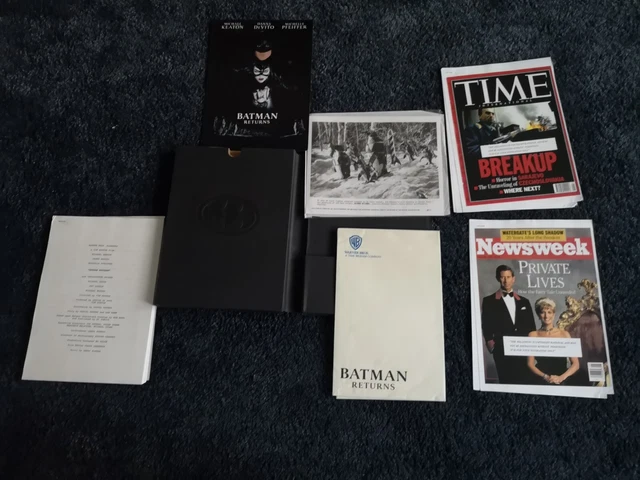 BATMAN RETURNS SNOW Logo Version Press Kit V.Rare £99.99 - PicClick UK