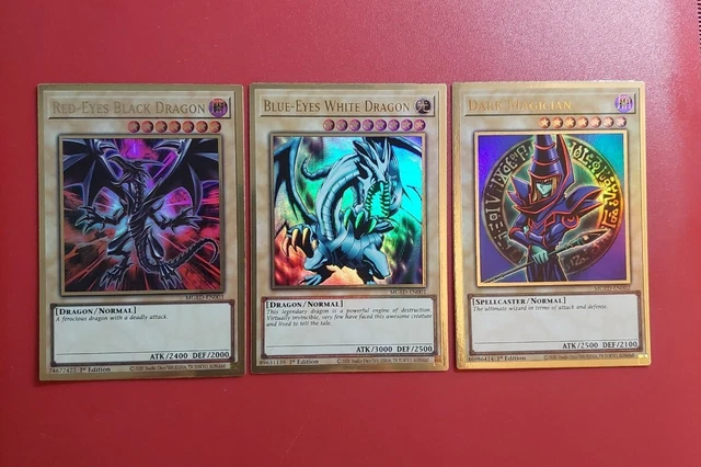 BLUE EYES WHITE Dragon, Red Eyes Dark Magician Mged En001 En002 En003 ...
