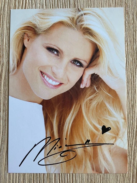 MICHELLE HUNZIKER, AUTOGRAMM, Model, Moderatorin, Schauspielerin, Sängerin EUR 3,50 - PicClick DE