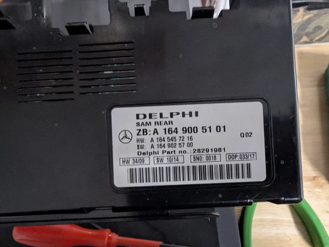 SPARES ONLY - Mercedes ML W164 W251 Rear SAM Module Control Unit ECU ...