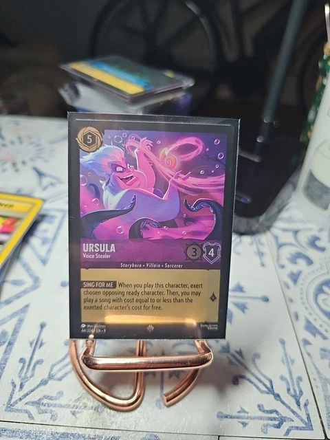 DISNEY LORCANA TCG Ursula Voice Stealer Super Rare Foil 44/204 Fabled £ ...