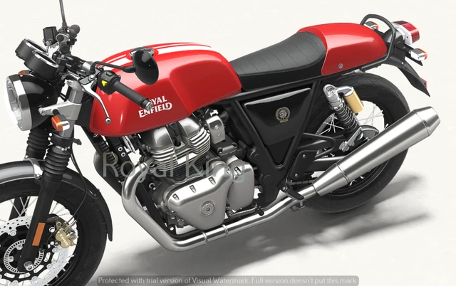 ROYAL ENFIELD &CONTINENTAL GT 650" "DUAL SEAT COWL Rocker RED" EUR 97 ...