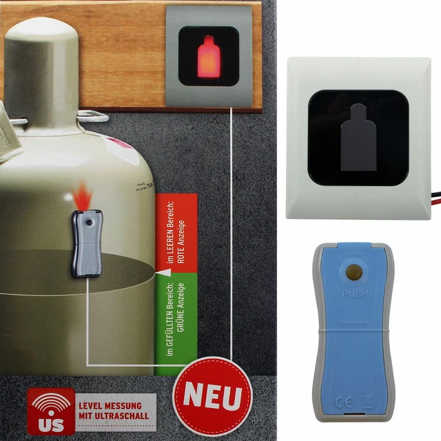 GAS BOTTLES LEVEL indicator Gaslevel® GL3001 incl. remote display £105. ...