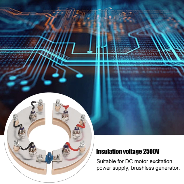 25A ROTATING RECTIFIER Wheel Module Varistor For Brushless Generator ...