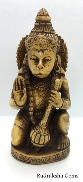 LORD HANUMAN HANUMANA Handmade Marble Statue Beautiful Blessed Hindu ...
