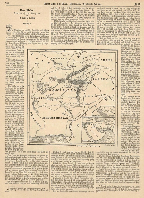 AFGHANISTAN KAFIRISTAN SIWISTAN Pundchab Kabul Mappa Zeitungsartikel Di ...