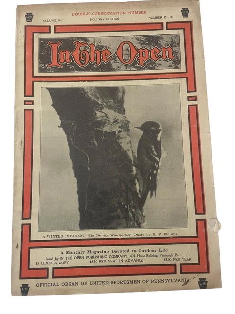 IN THE OPEN Magazine Nov-Dec 1914 #15-16 Outdoor Life Hunting ...