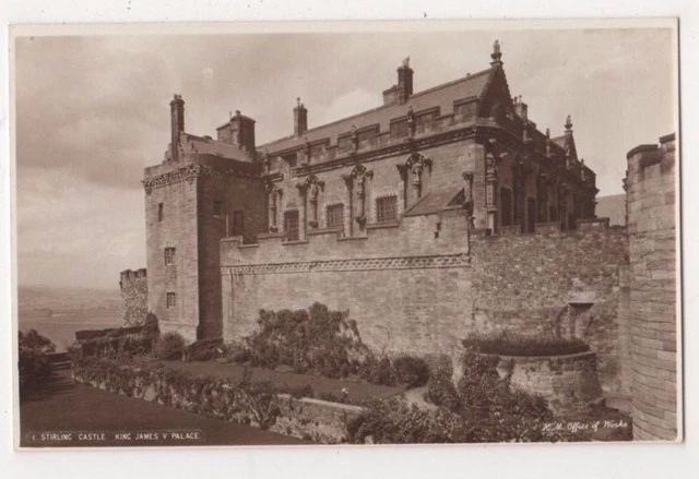 STIRLING CASTLE, KING James V Palace, HM Office of Works RP Postcard ...