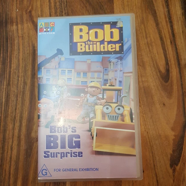 BOB THE BUILDER Bob's Big Surprise VHS Video Tape Approx. 50 min Rated ...