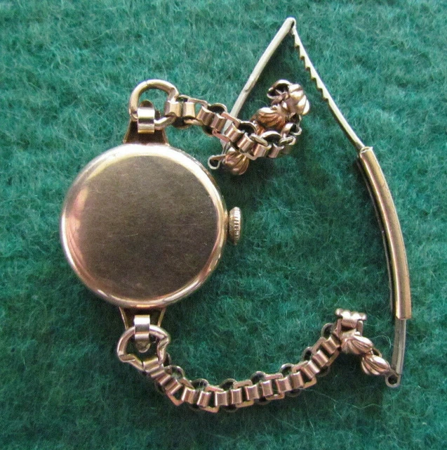 VINTAGE JEWELEX 9CT Gold Swiss Made Ladies Round Faced Wristwatch $545. ...