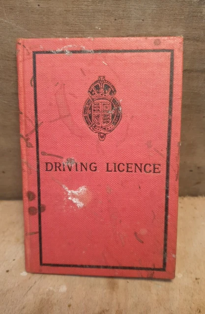 VINTAGE DRIVING LICENCE Old Original Automobilia Petroliana Motoring $1 ...