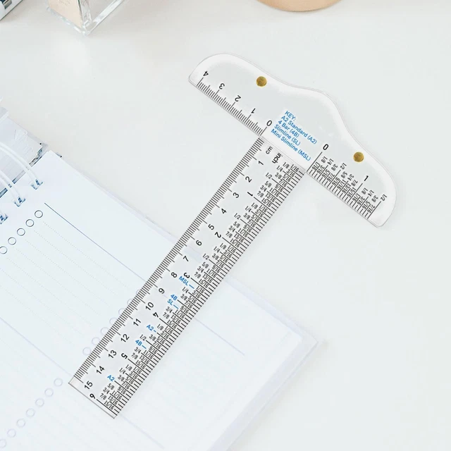 CLEAR ACRYLIC T Square Ruler T Ruler 6" inch Metric Stationery T Shaped ...