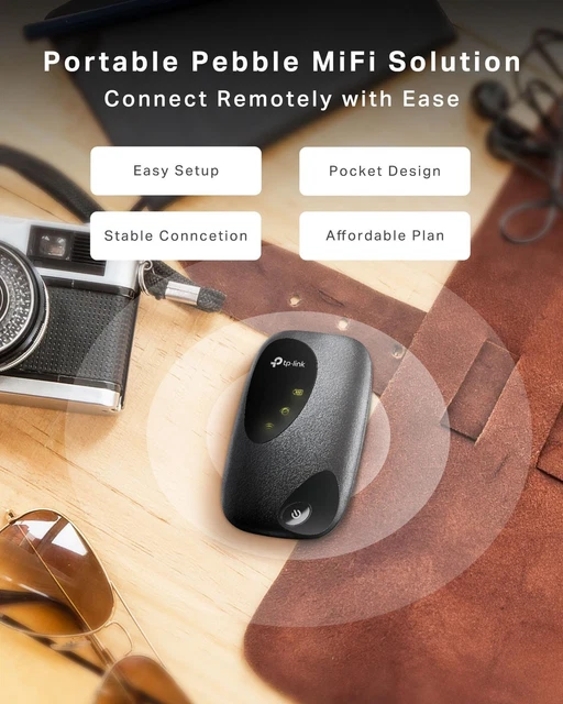 TP LINK M7000 4G MiFi Router Portable Travel wifi Router with SIM Card ...