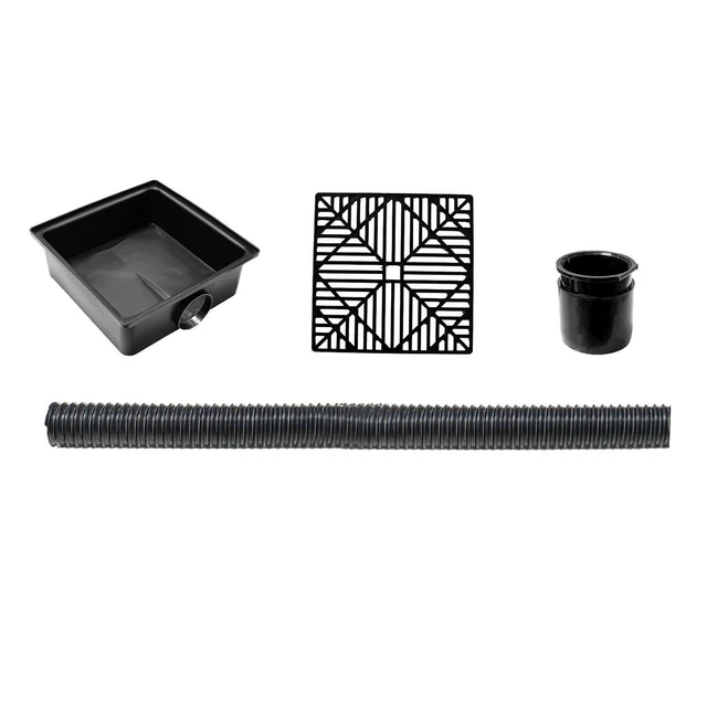 CATCH BASIN DOWNSPOUT Extension Kit Flexible Pipe Premium Rainwater ...