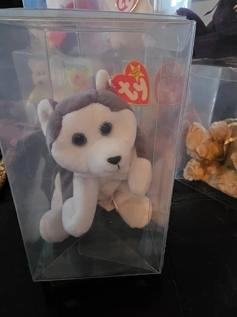 ORIGINAL RARE RETIRED TY BEANIE BABY "Nanook" THE WOLF 1996 W/ Tag MINT ...