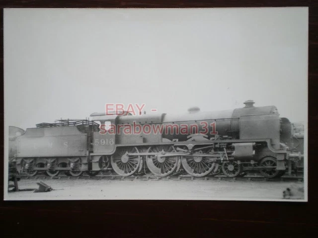 PHOTO LMS Ex Lnwr 4-6-0 Claughton Class Loco 5916 E Tootal Broadhurst ...