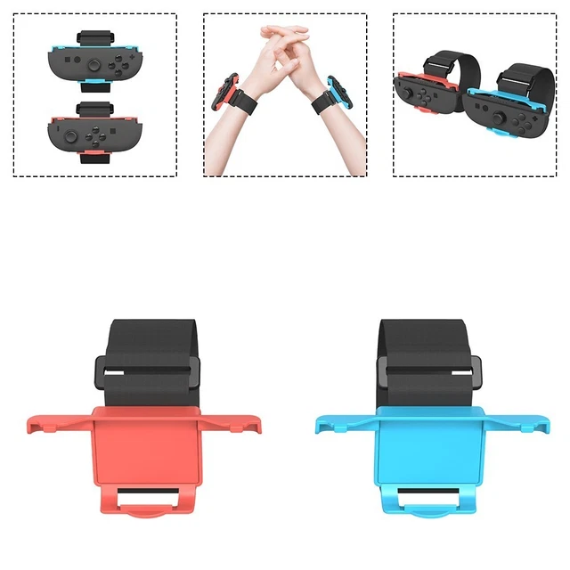 ADJUSTABLE GAMING WRIST Straps for Nintendo Switch 2 (2025) in Red and ...