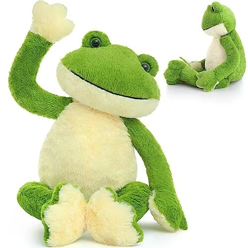 GIANT FROG PLUSH, 60cm Green Frog Teddy Large Stuffed Animals Realistic ...