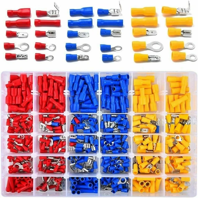 KABELSCHUHE SORTIMENT BOX Auto KFZ Steckverbinder Flachstecker ...