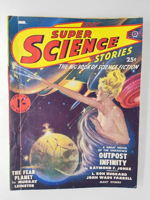 SUPER SCIENCE STORIES 1950 VG+ UK Edition L Ron Hubbard Pulp £22.99 ...