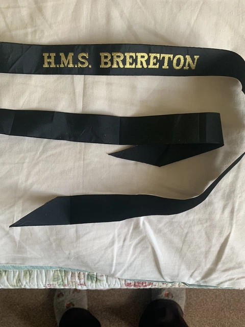 NEW BRITISH ROYAL Navy Cap Tally Ribbon 45” £6.00 - PicClick UK